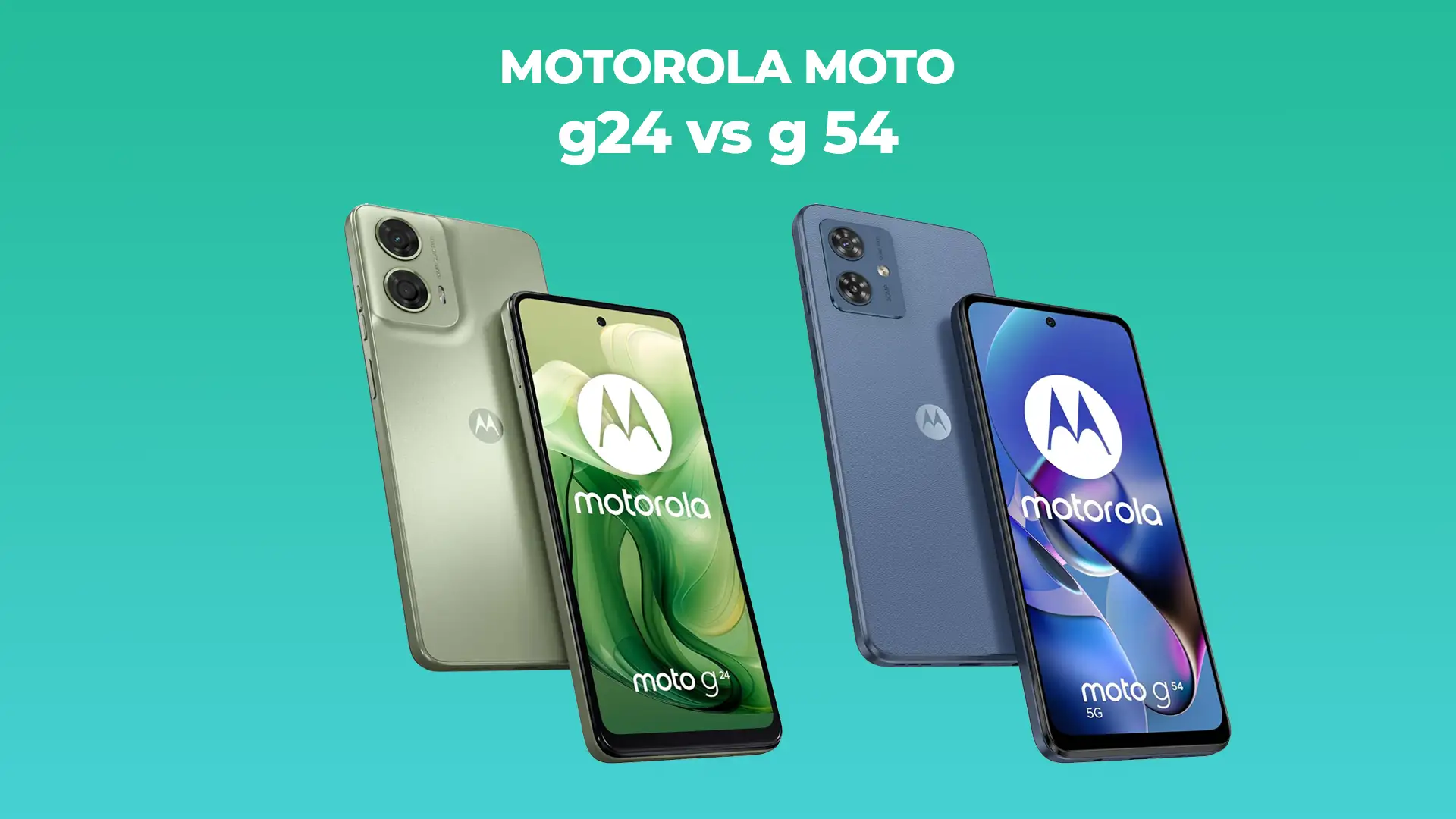 Motorola Moto G24 vs G54: ¿cual es mejor?